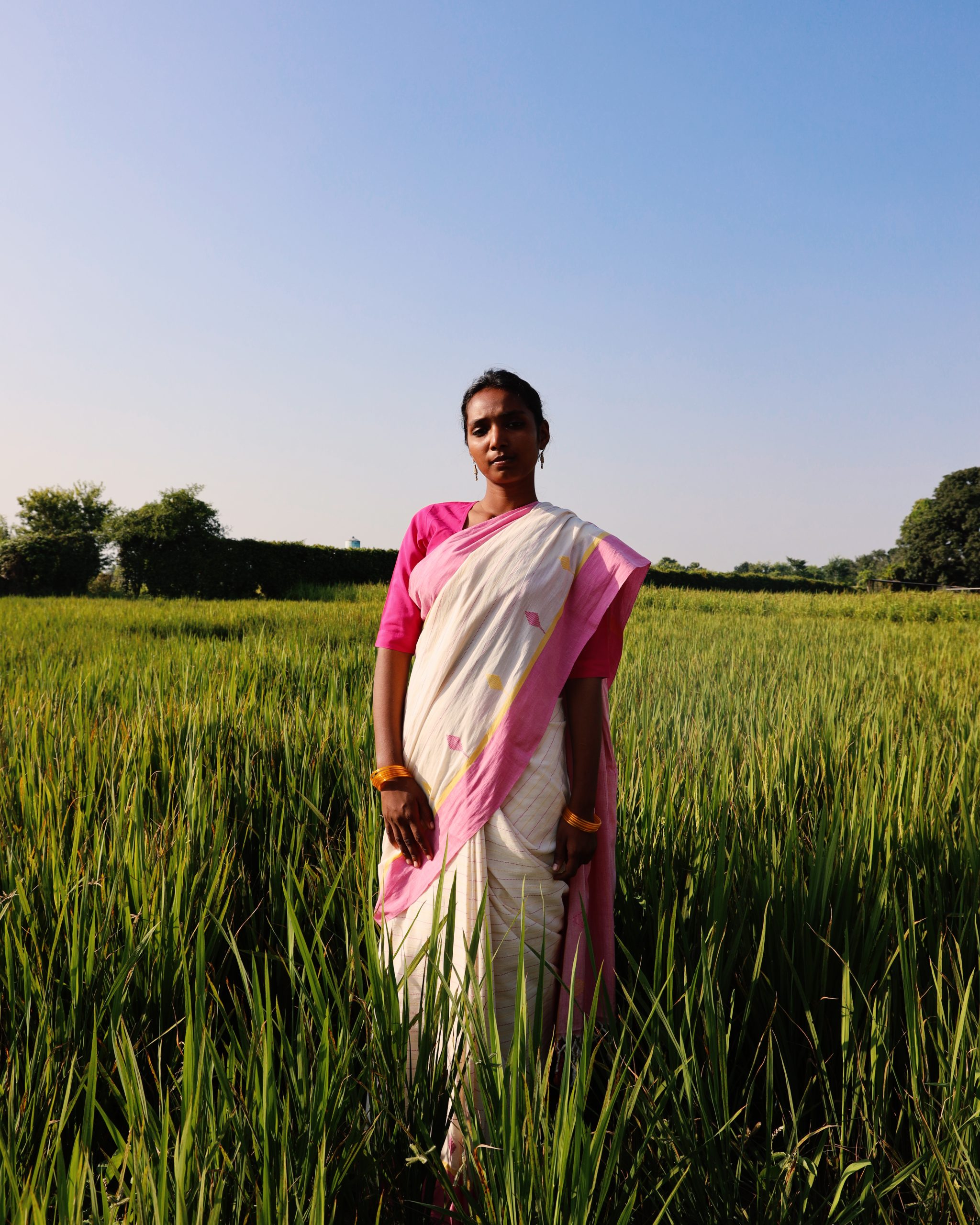 Extra Warp Saree in Multicolor Buta | Sabrangi