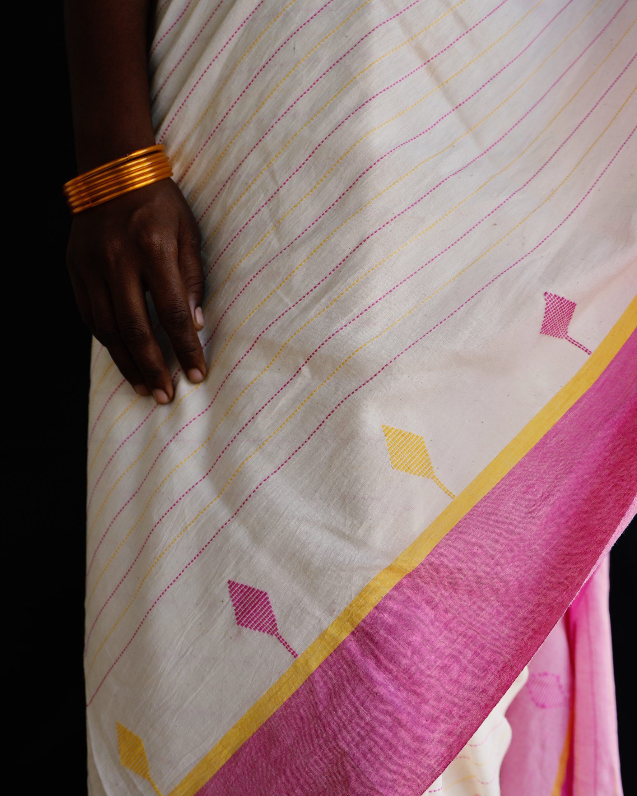 Extra Warp Saree in Multicolor Buta | Sabrangi