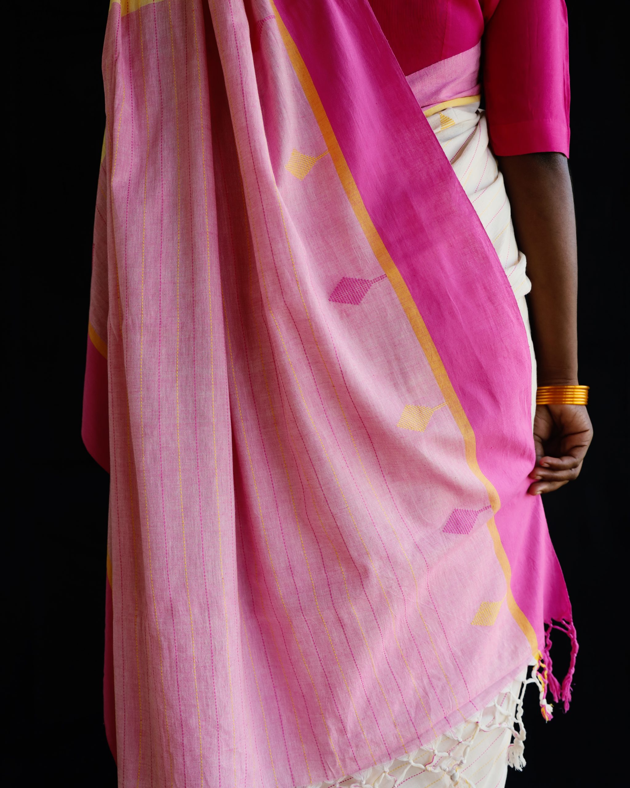 Extra Warp Saree in Multicolor Buta | Sabrangi
