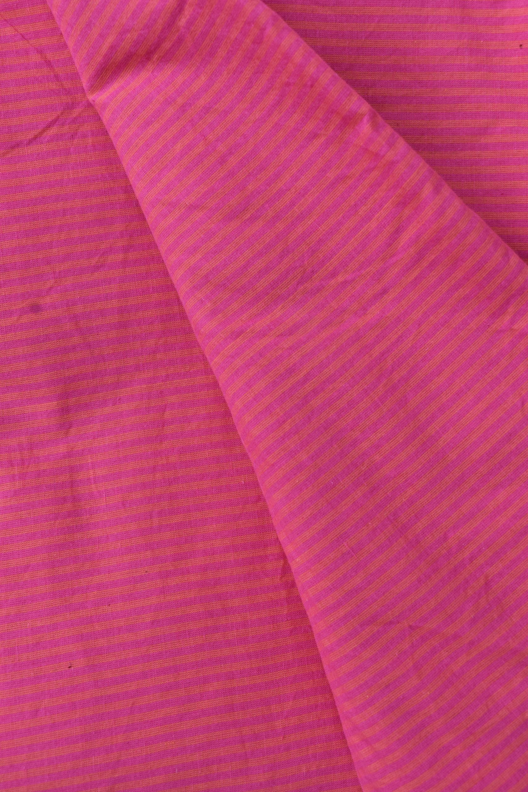 Pink Stripe Yardage | Sabrangi