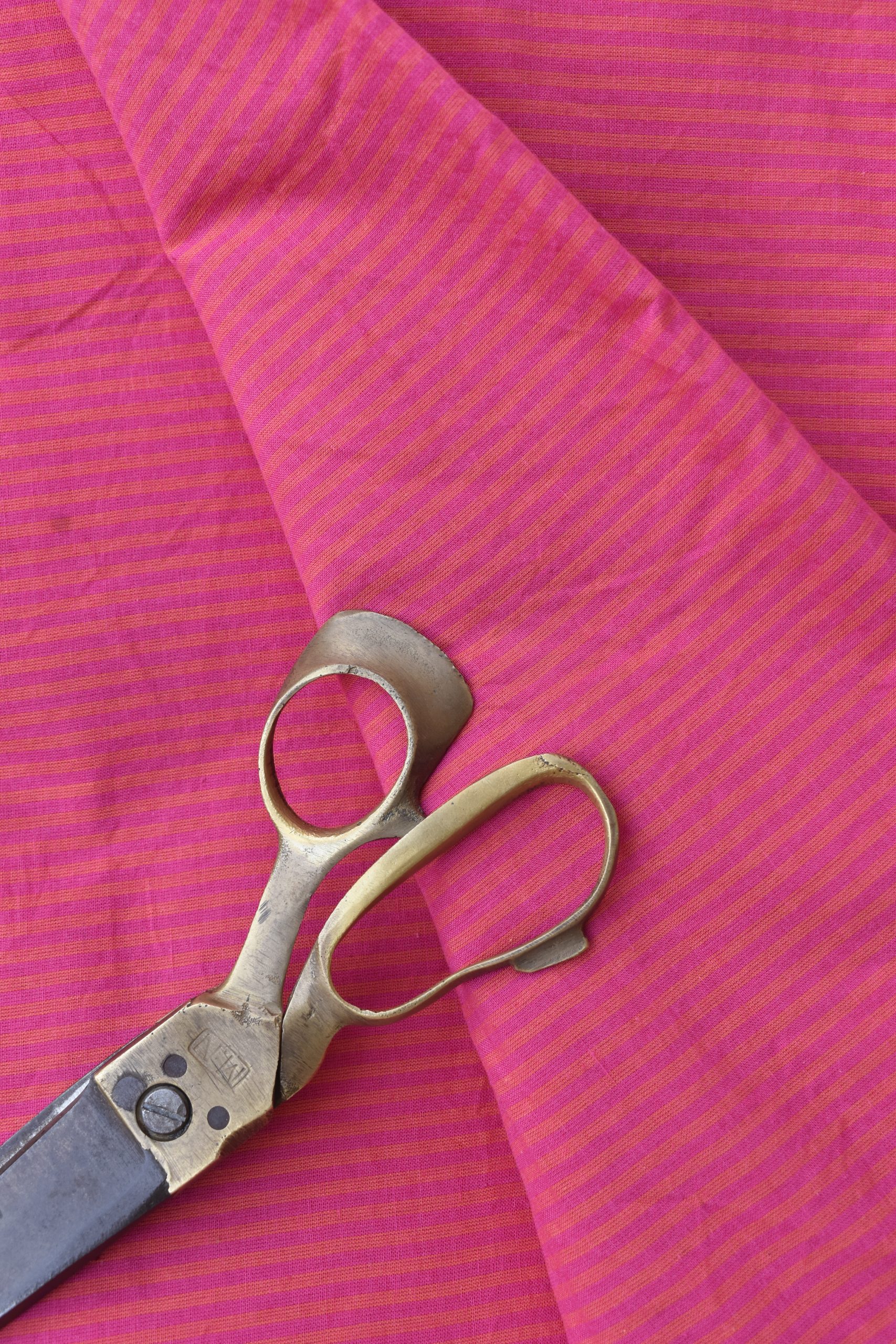 Pink Stripe Yardage | Sabrangi